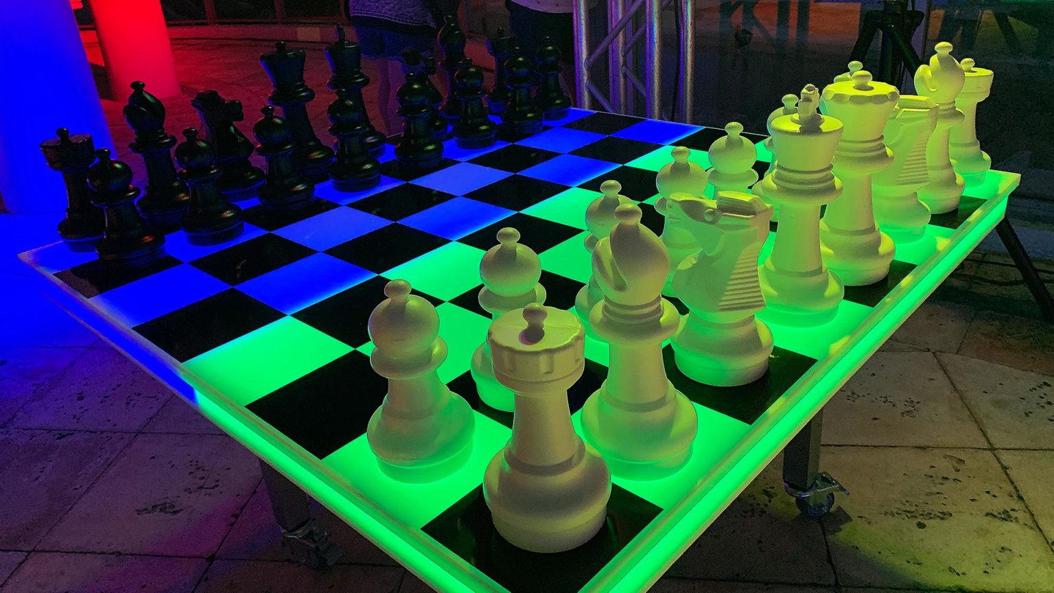 Giant LED Chess | Orlando Arcade Game Rentals