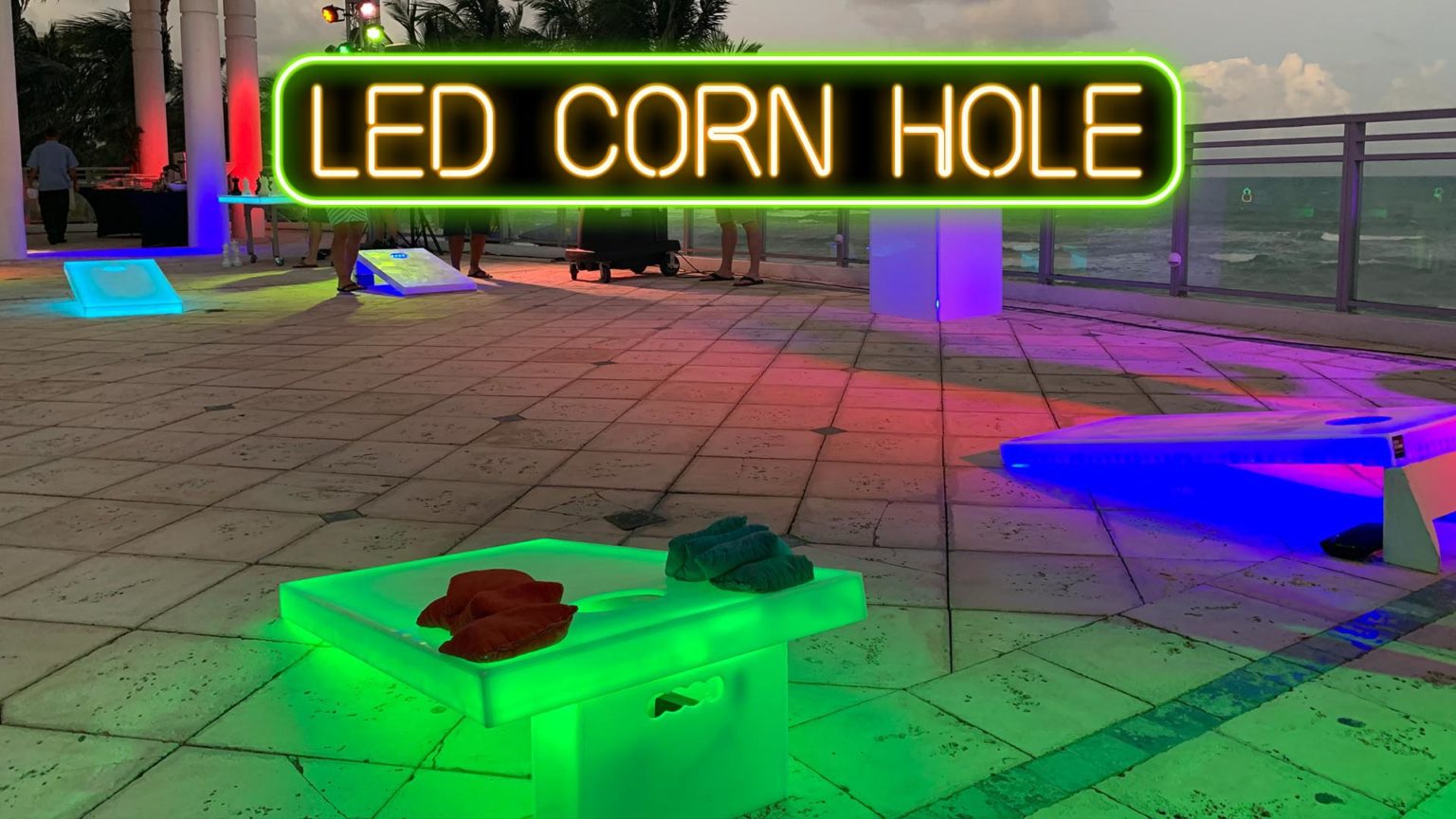 LED Corn Hole | Orlando Arcade Game Rentals