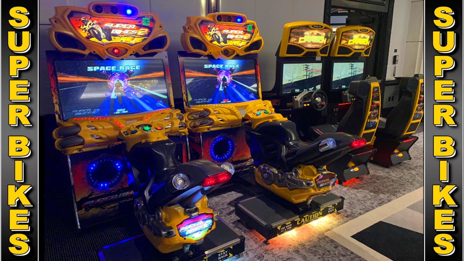 Driving Game SuperBikes | Orlando Arcade Game Rentals