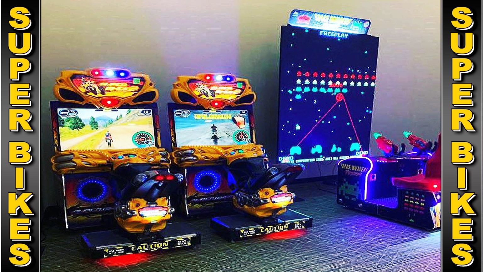 Driving Game SuperBikes | Orlando Arcade Game Rentals