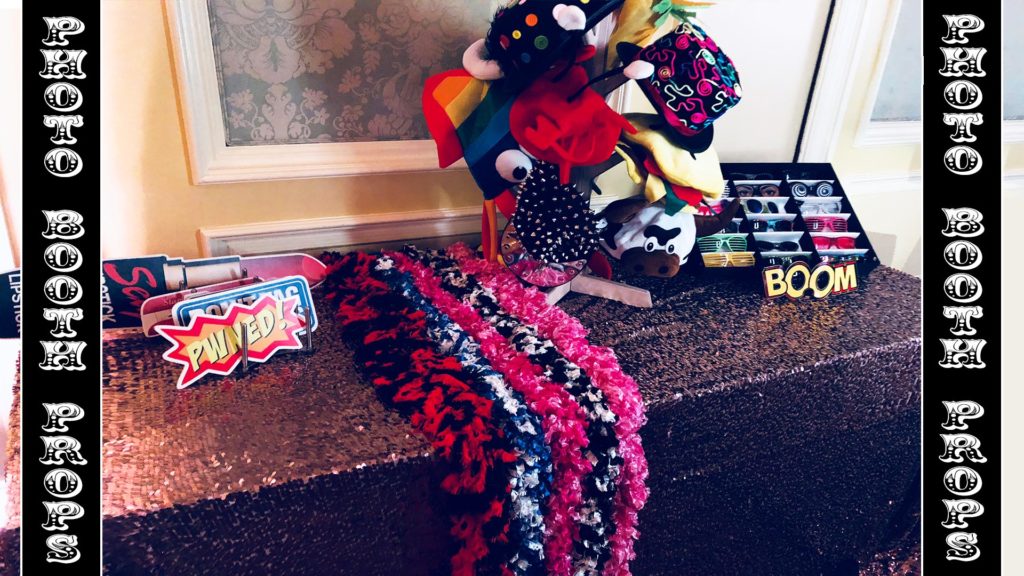 INCLUDED: PHOTO BOOTH PROP TABLE | Orlando Arcade Game Rentals