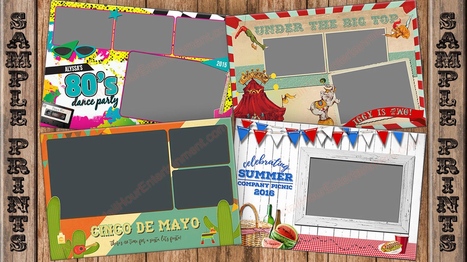INCLUDED: PHOTO BOOTH SAMPLE DESIGNS | Orlando Arcade Game Rentals